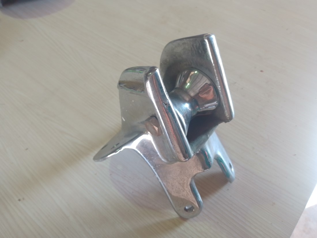 Chromed Bronze Bow Roller - Vintage Boats and Motors